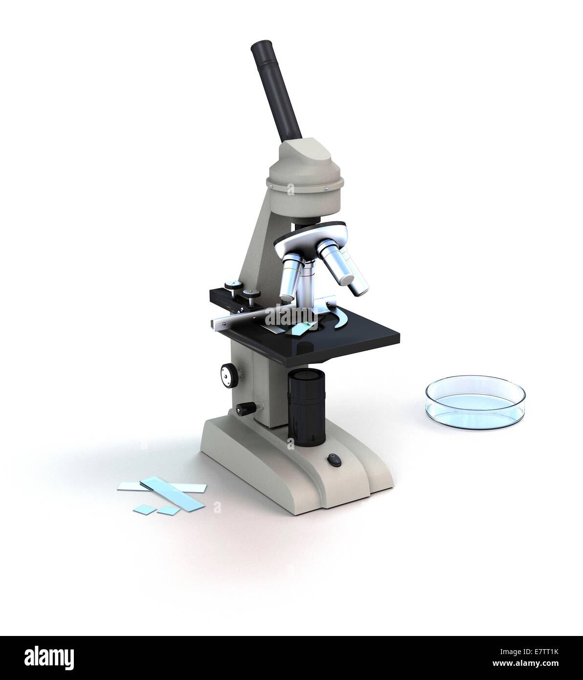 Microscope, computer artwork Stock Photo - Alamy