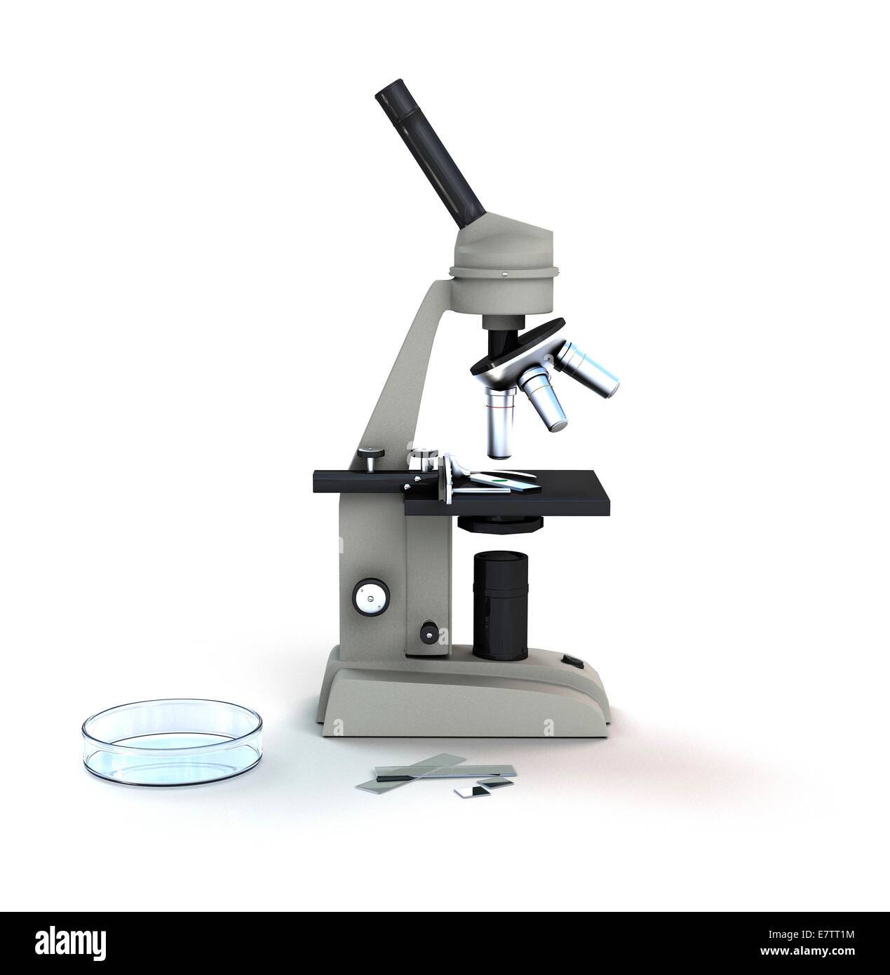 Microscope, computer artwork Stock Photo - Alamy