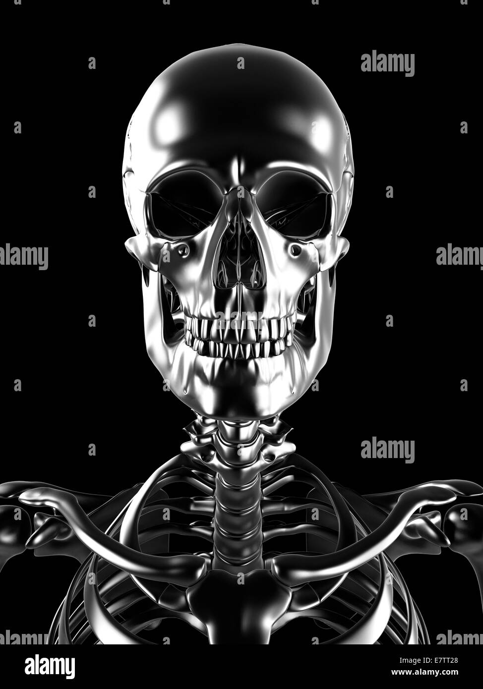 Human skull, computer artwork Stock Photo - Alamy