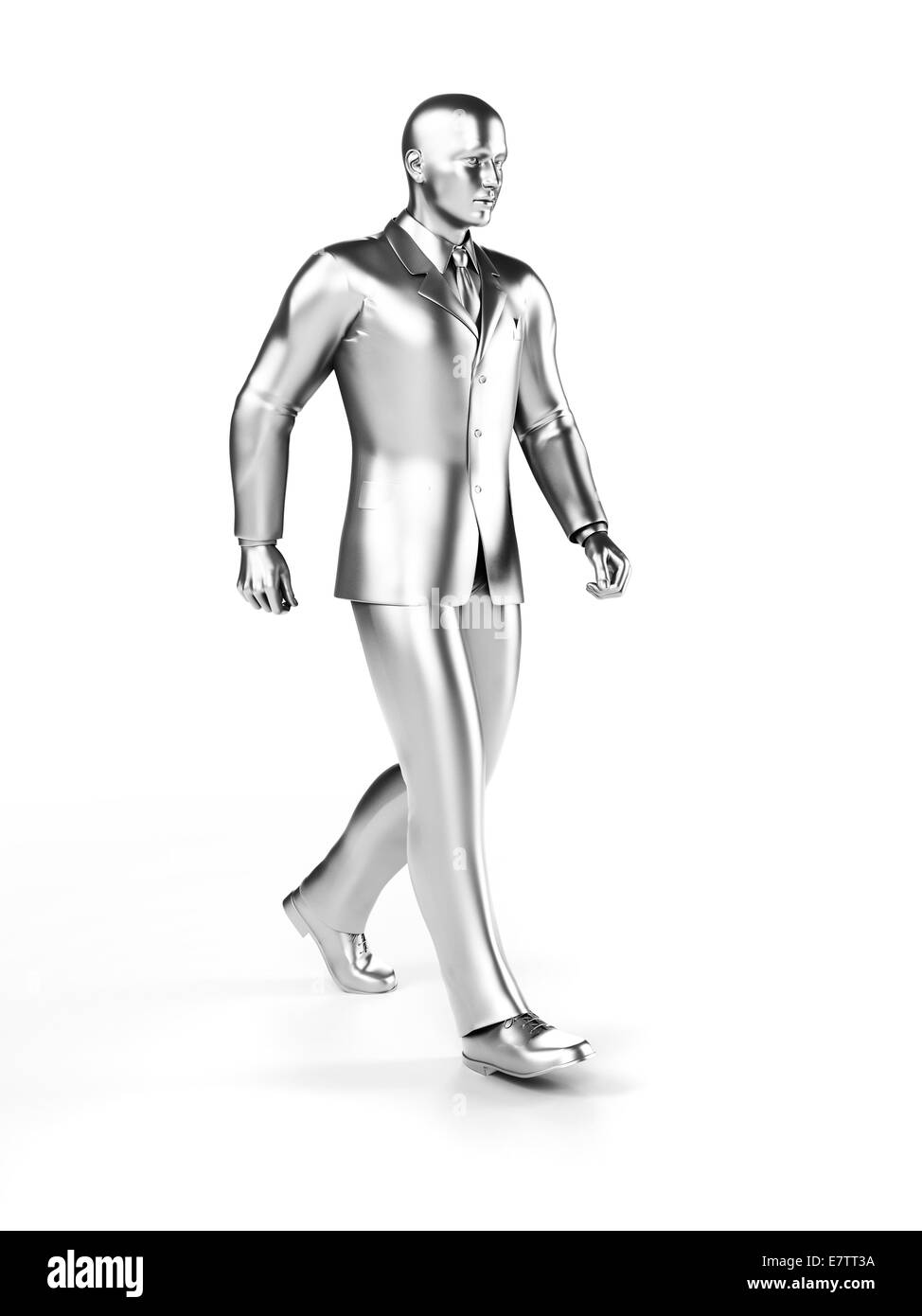 Businessman walking, computer artwork Stock Photo - Alamy