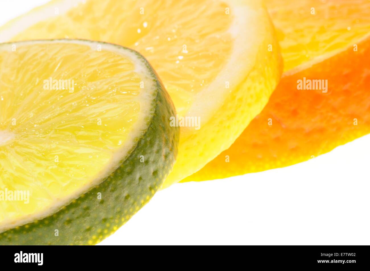 Slices of citrus fruit, studio shot Stock Photo - Alamy