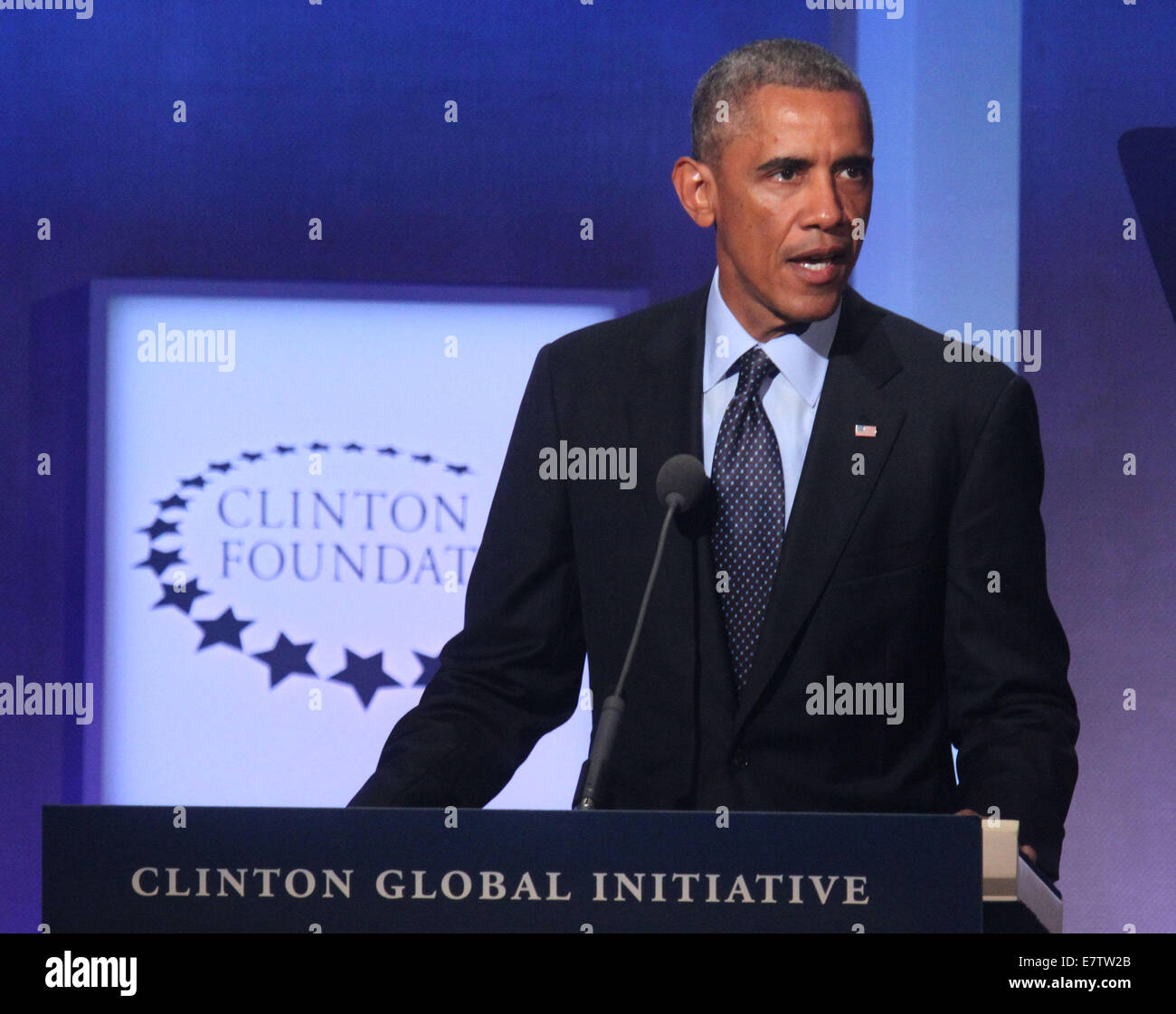 New York, USA. 23rd Sep, 2014. President Barack Obama attends the 2014 ...