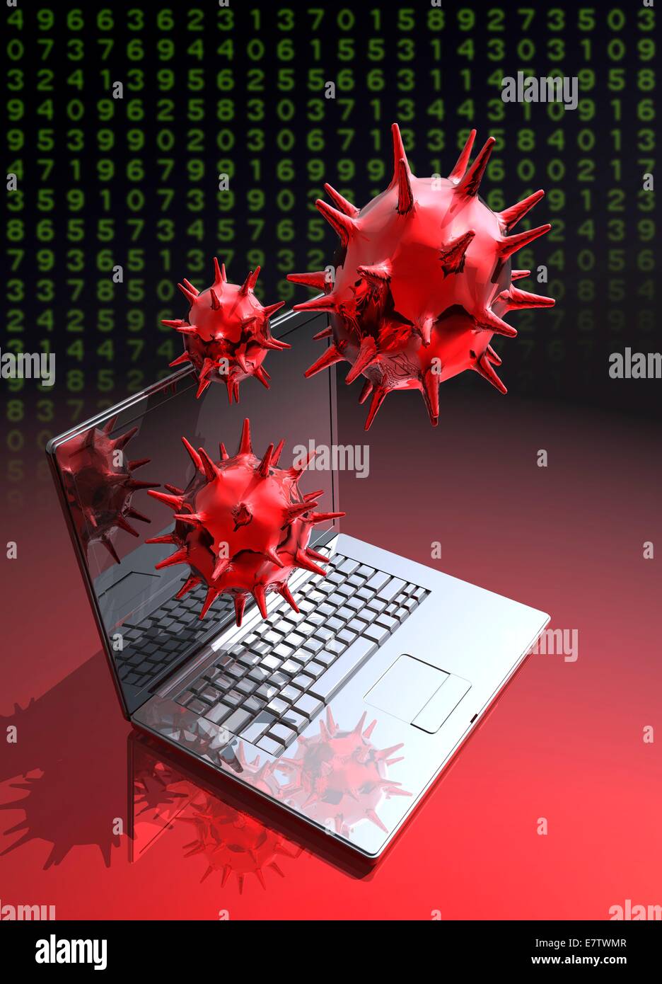 Computer virus, conceptual artwork Stock Photo - Alamy