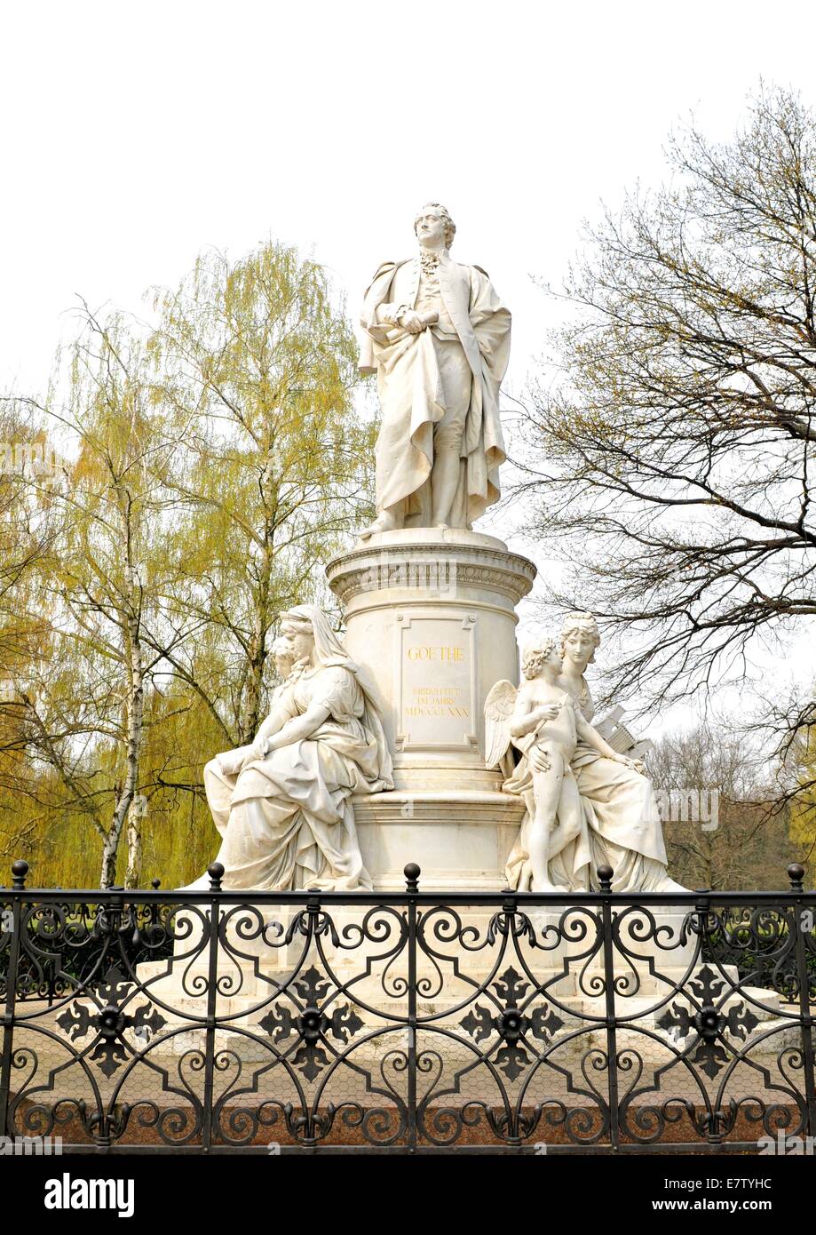 Goethe monument in Berlin, Germany Stock Photo - Alamy