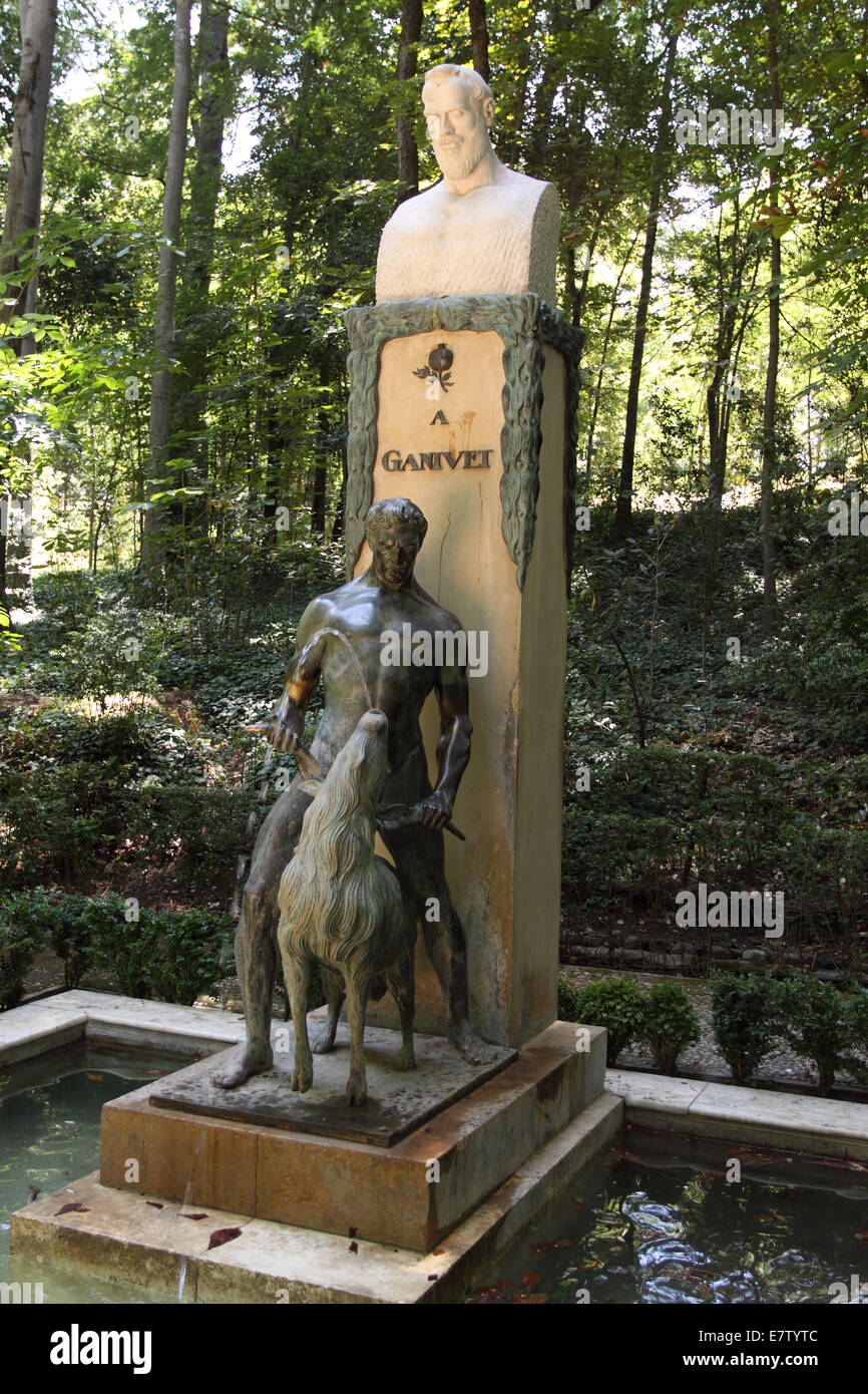 Granada Spain statue of Ángel Ganivet famous Spanish writer and ...