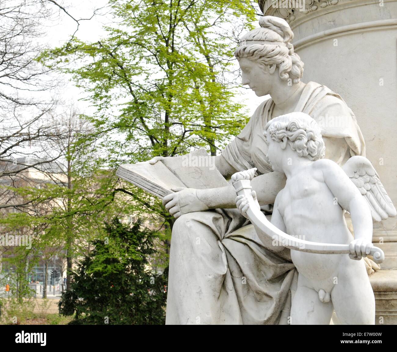 Goethe monument in Berlin, Germany Stock Photo - Alamy