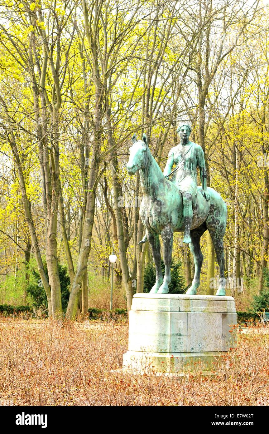 Old statue in Tiergarten (Berlin, Germany Stock Photo - Alamy