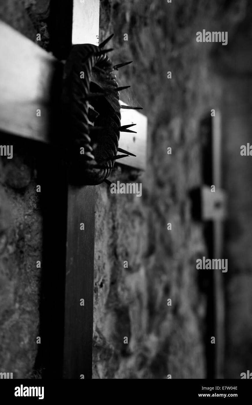 Cross crucifix on side hi-res stock photography and images - Alamy