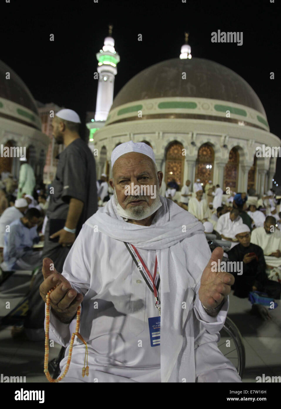 Mecca, Mecca, Saudi Arabia. 23rd Sep, 2014. Muslim pilgrims walk ...
