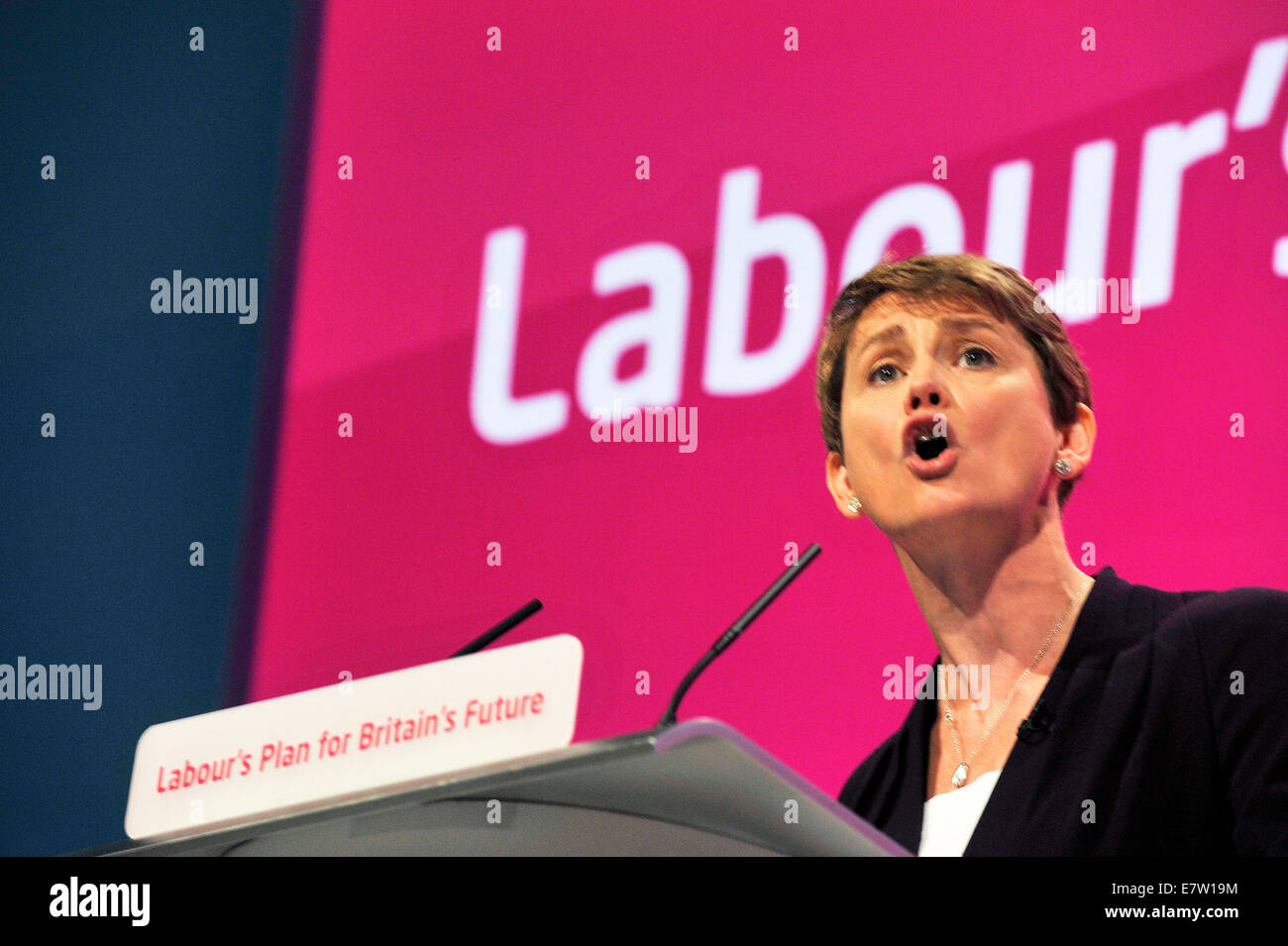 Manchester, UK. 24th Sep, 2014. Yvette Cooper Shadow Home Secretary ...