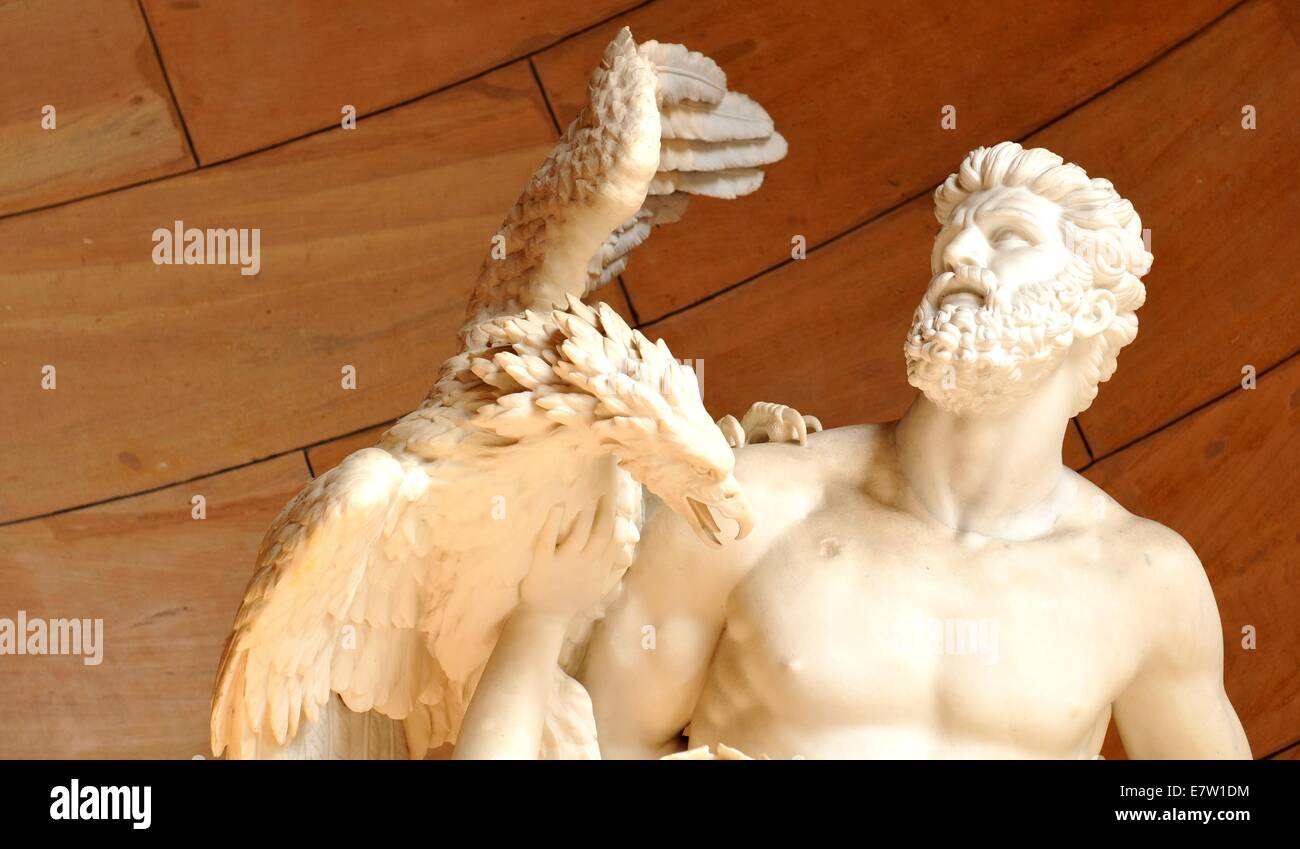 Architectural detail of statue depicting Prometheus (Berlin, Germany ...