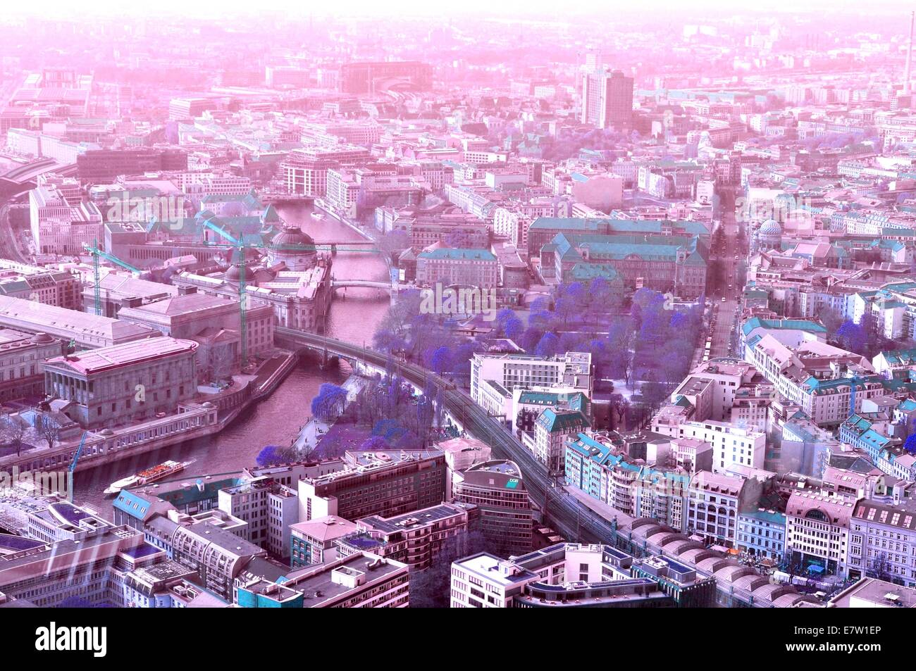 Aerial view of Berlin as seen from the Television Tower Stock Photo - Alamy