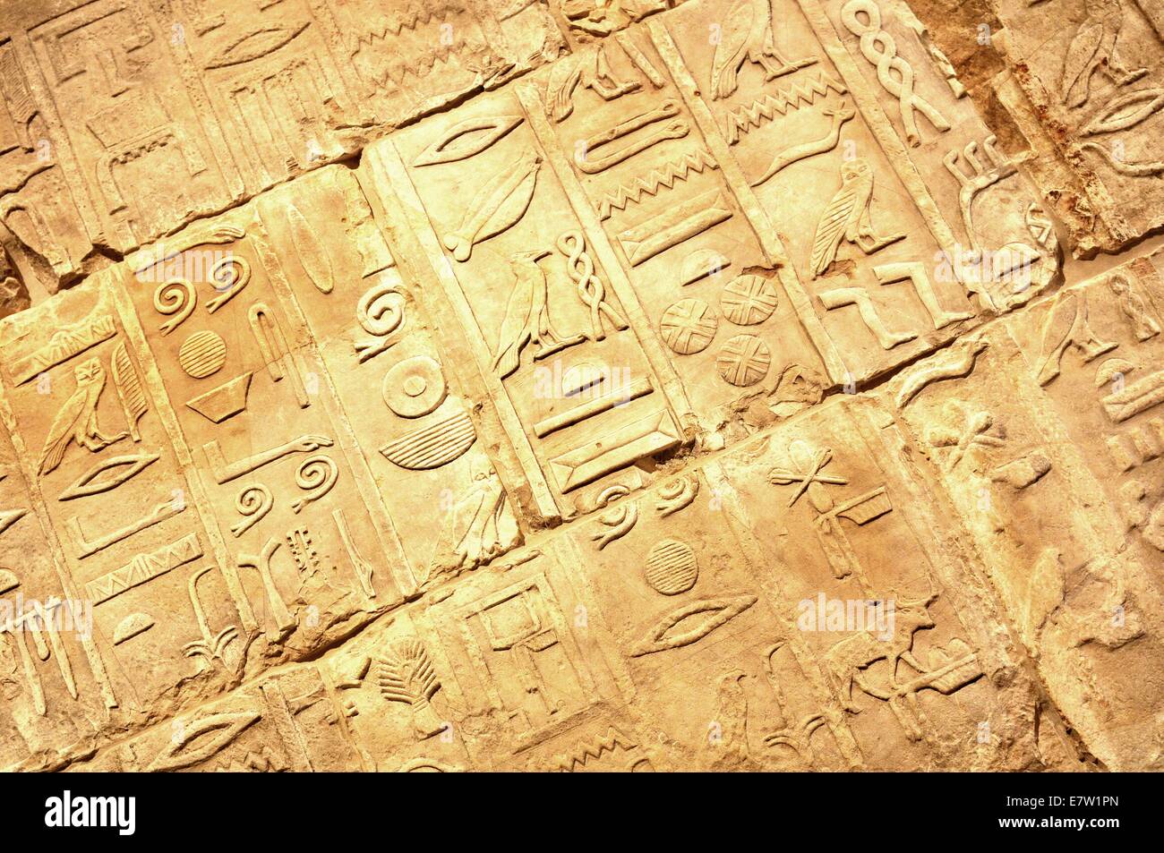 Hieroglyphs alphabet hi-res stock photography and images - Alamy