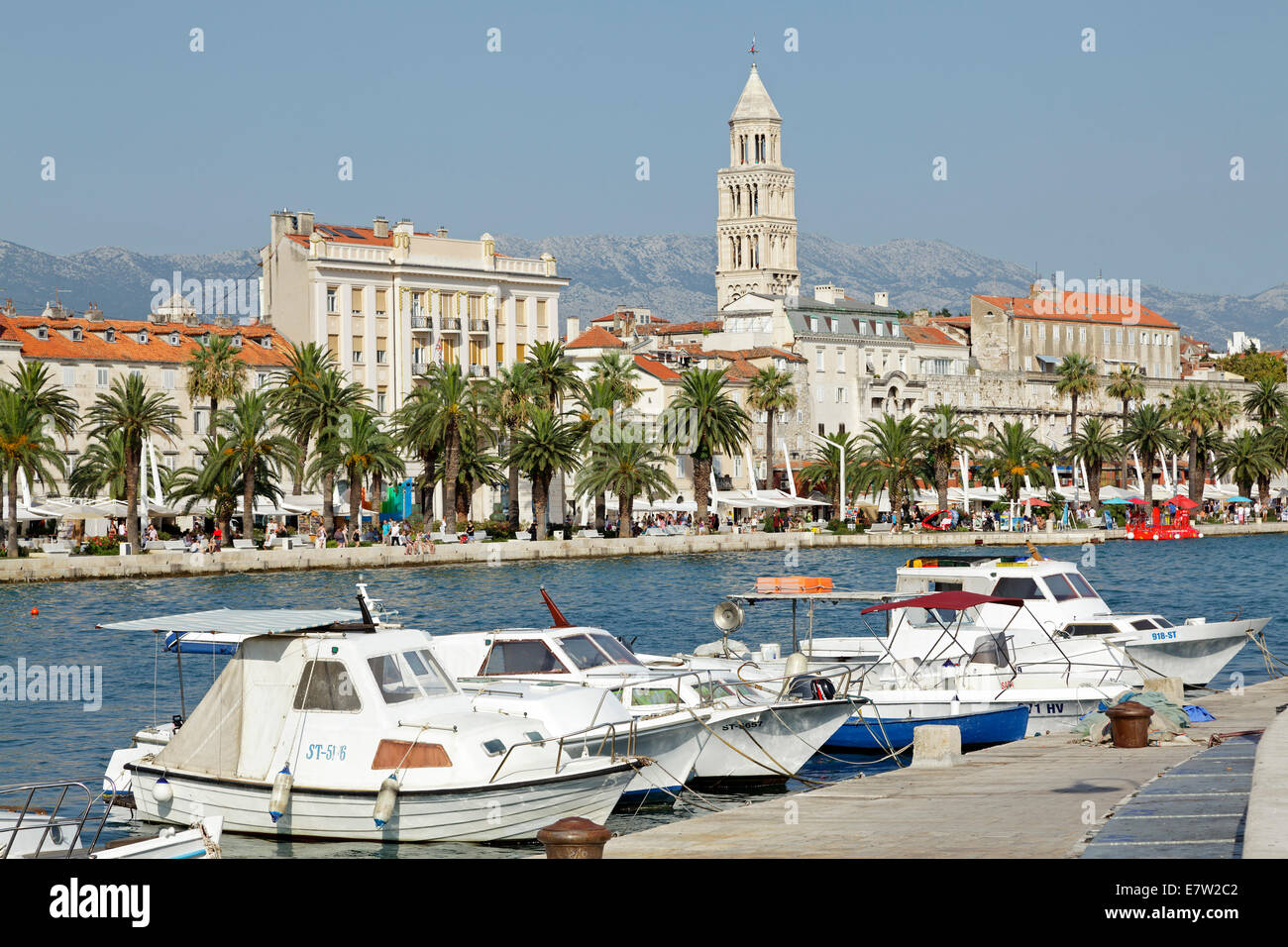 seafront and marina, Split, Dalmatia, Croatia Stock Photo - Alamy