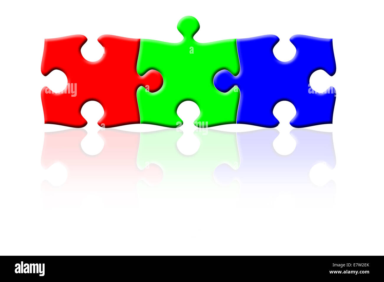 Conceptual and metaphoric puzzle illustration Stock Photo - Alamy