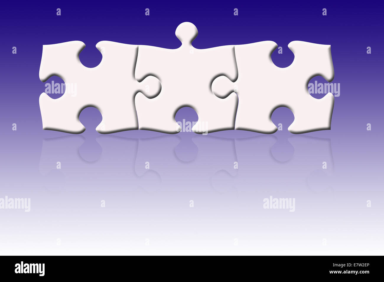 Conceptual and metaphoric puzzle illustration Stock Photo - Alamy