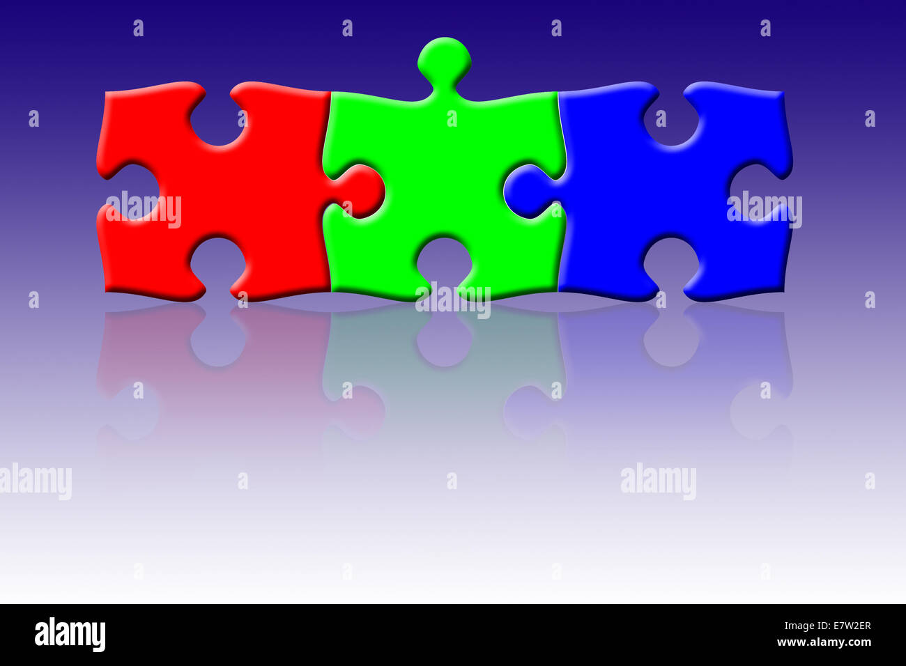 Conceptual and metaphoric puzzle illustration Stock Photo - Alamy
