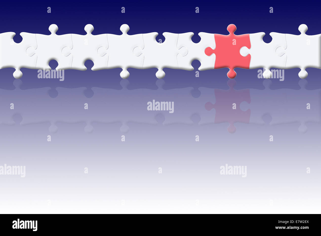 Conceptual and metaphoric puzzle illustration Stock Photo - Alamy