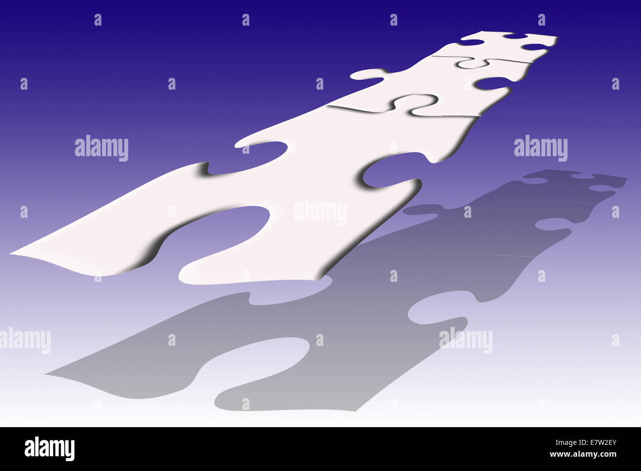 Conceptual and metaphoric puzzle illustration Stock Photo - Alamy