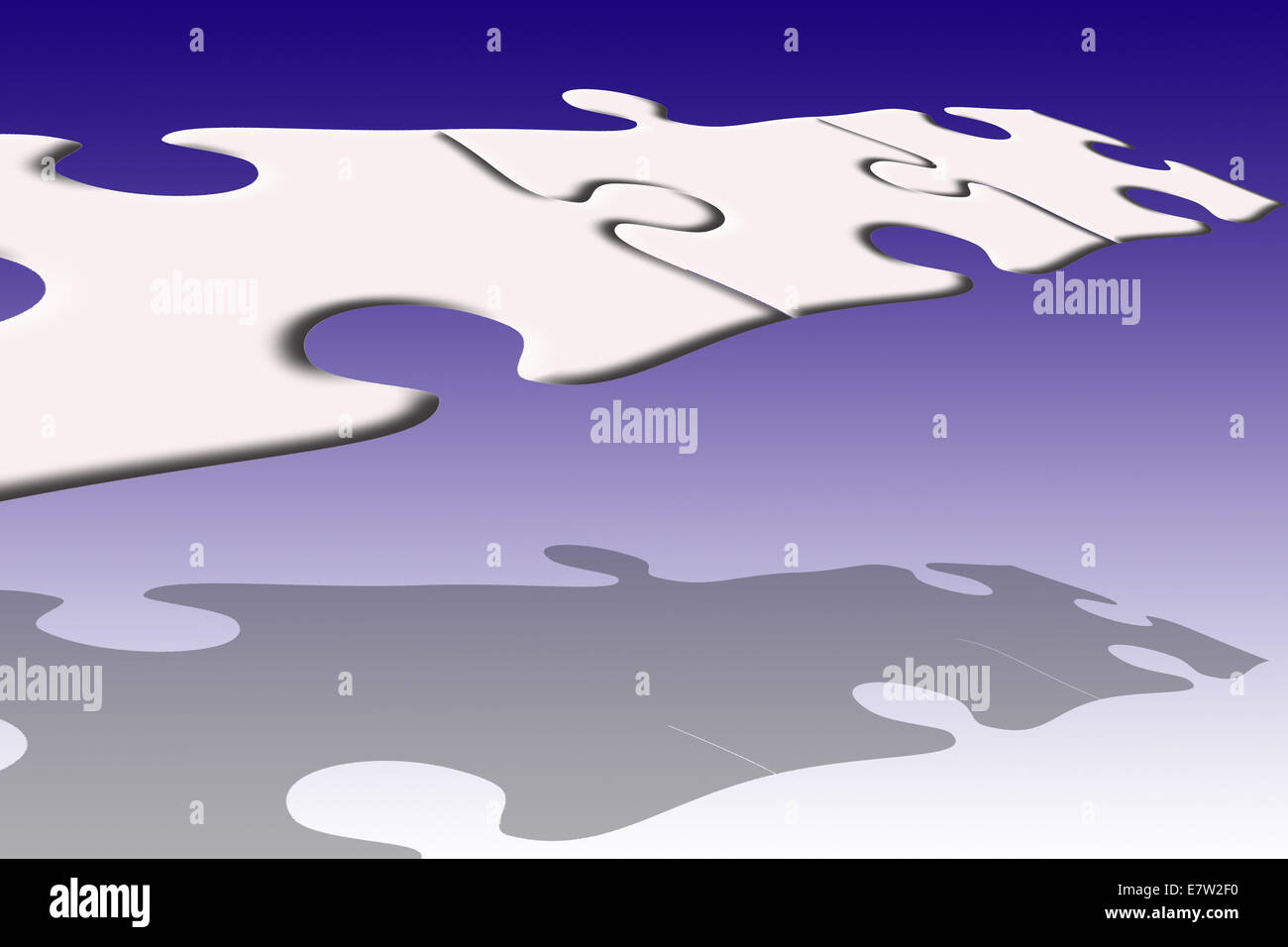 Conceptual and metaphoric puzzle illustration Stock Photo - Alamy