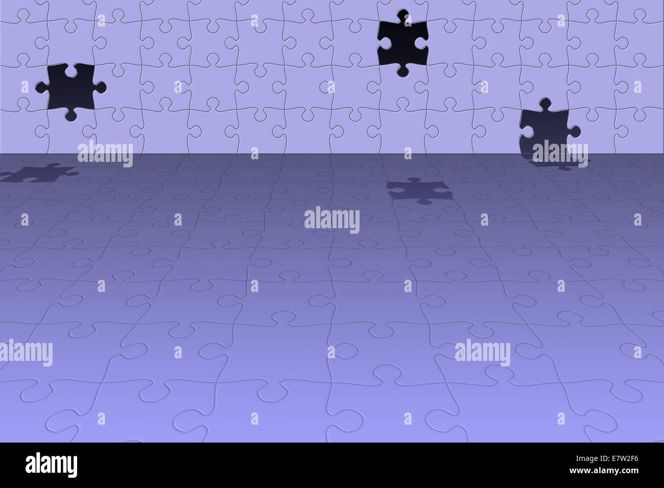 Conceptual and metaphoric puzzle illustration Stock Photo - Alamy