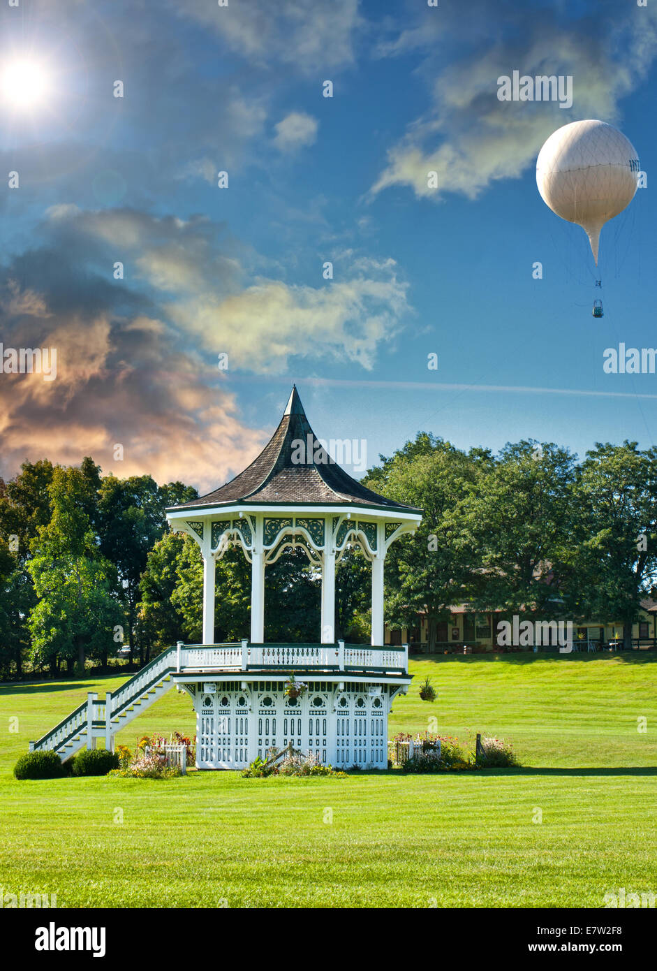 gazebo and balloon Stock Photo - Alamy