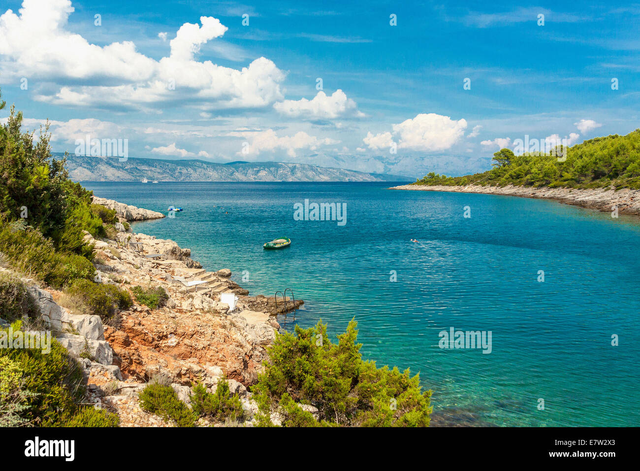 Rosohotnica bay in Basina village, Hvar island, Croatia Stock Photo - Alamy