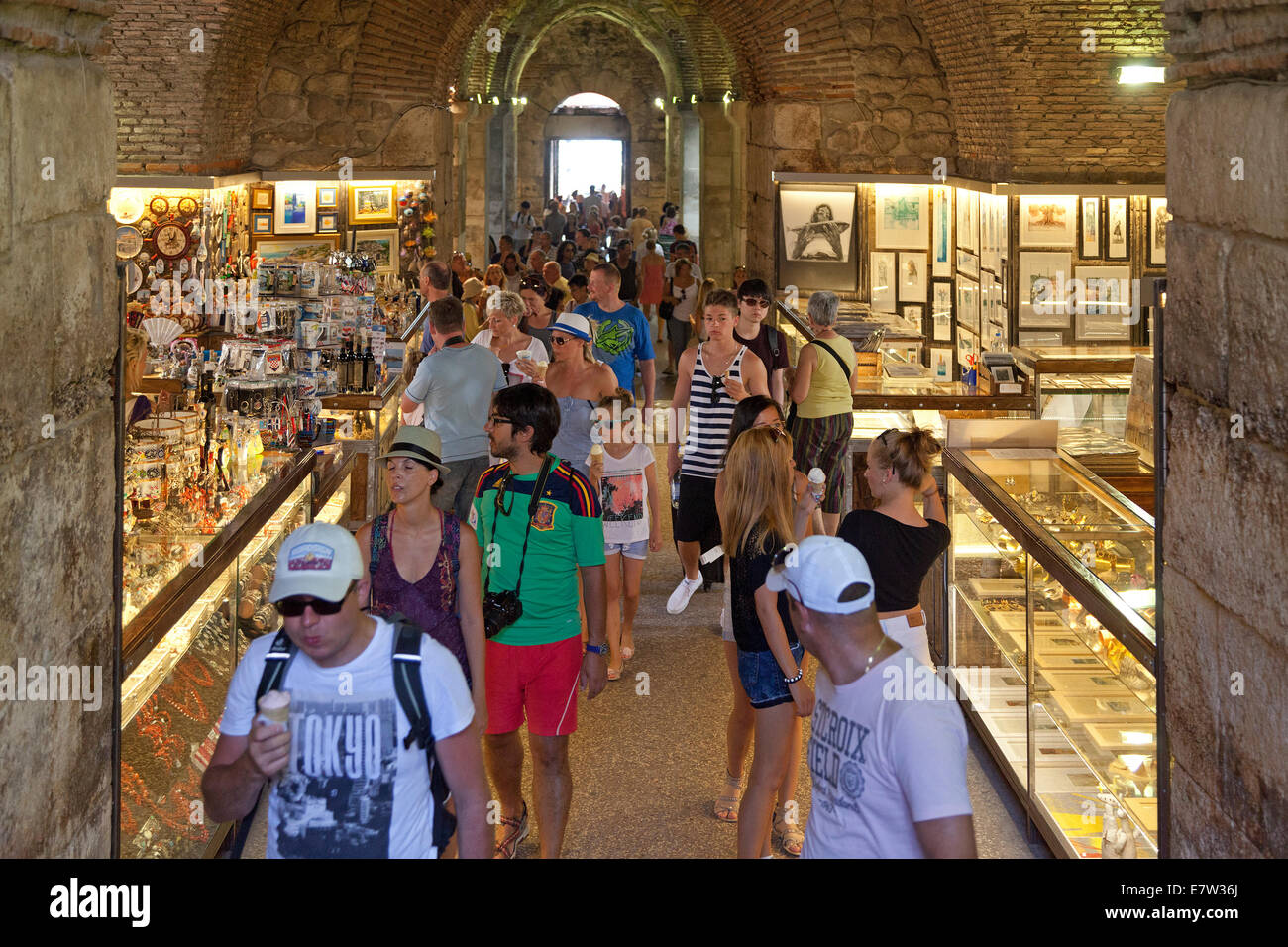 underground complex, Diocletian's Palace, Split, Dalmatia, Croatia ...