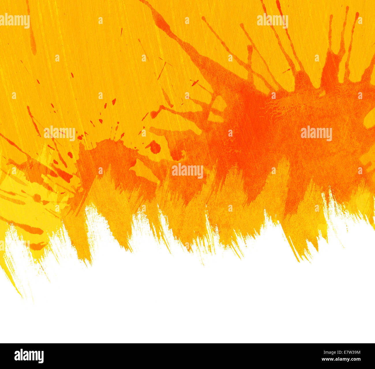 Paint brush stroke orange hi-res stock photography and images - Alamy