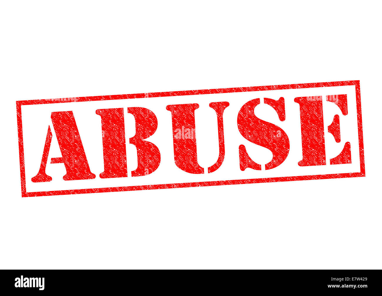 ABUSE red Rubber Stamp over a white background Stock Photo - Alamy