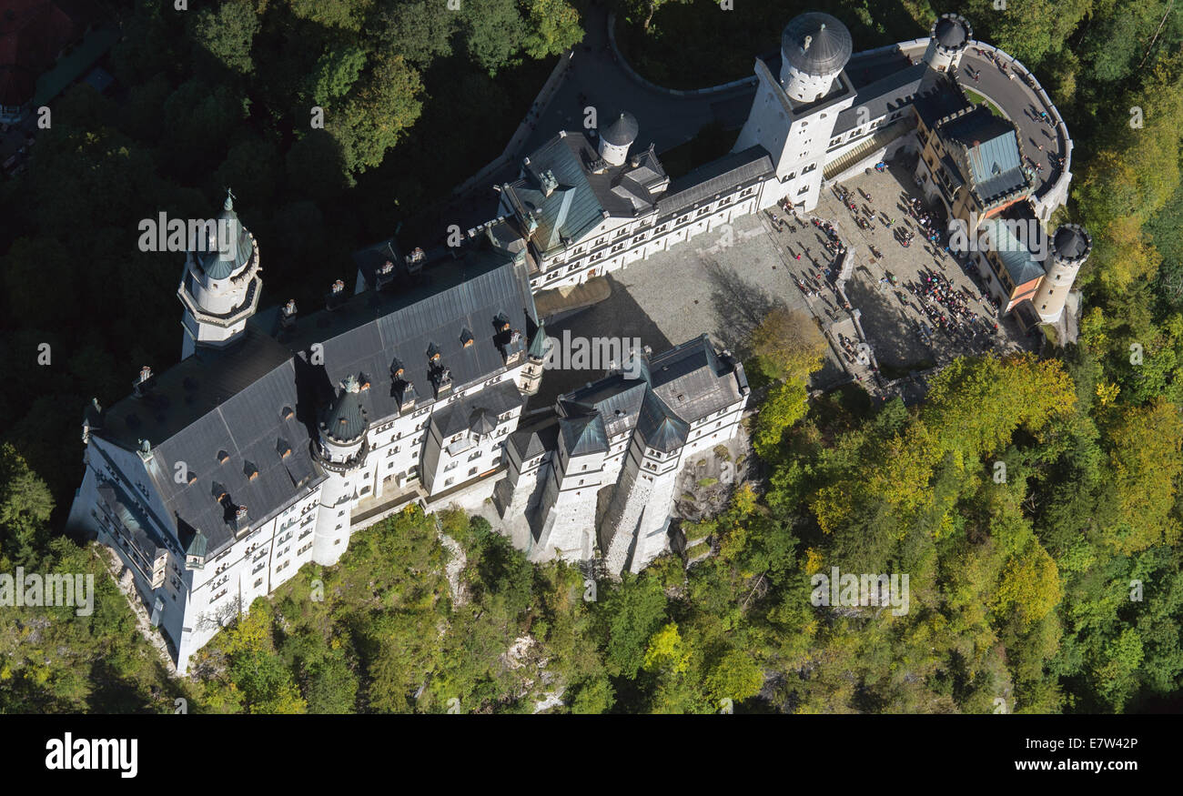 Fuessen, Germany. 24th Sep, 2014. An aerial view of Neuschwanstein ...