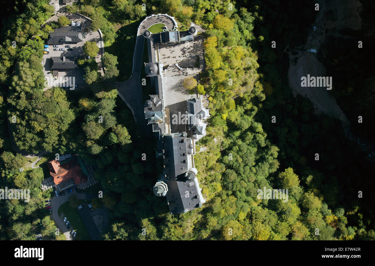 Fuessen, Germany. 24th Sep, 2014. An aerial view of Neuschwanstein ...