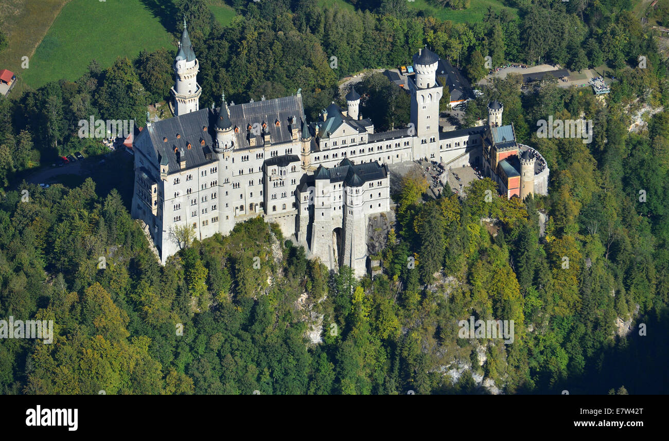 Fuessen, Germany. 24th Sep, 2014. An aerial view of Neuschwanstein ...