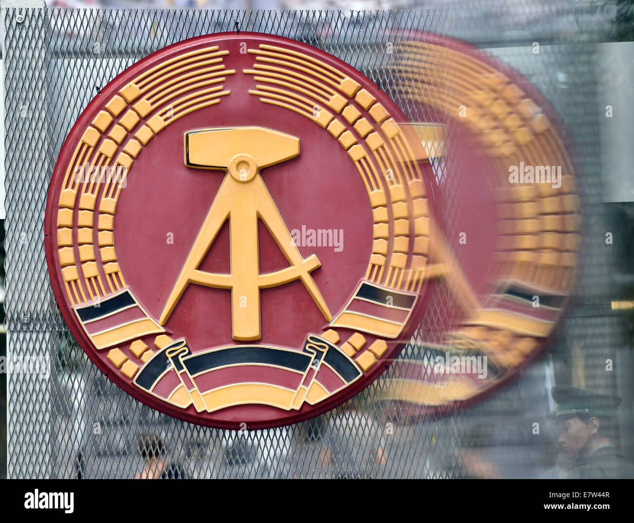 Berlin, Germany. 18th Sep, 2014. The seal of East Germany in the ...