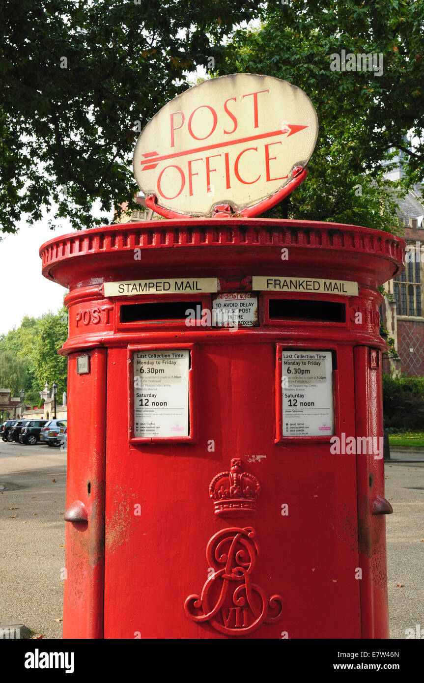 Red Post Box Franked Mail High Resolution Stock Photography and Images ...