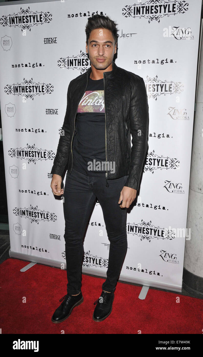 London, UK. 040914. Mario Falcone at the 'In The Style' online clothing ...