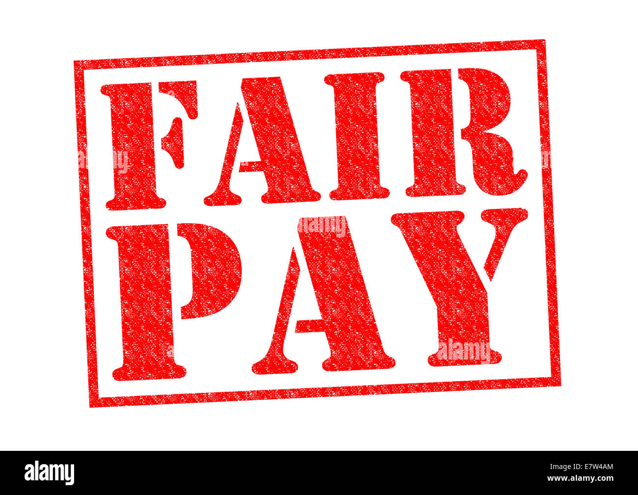 FAIR PAY red Rubber Stamp over a white background Stock Photo - Alamy