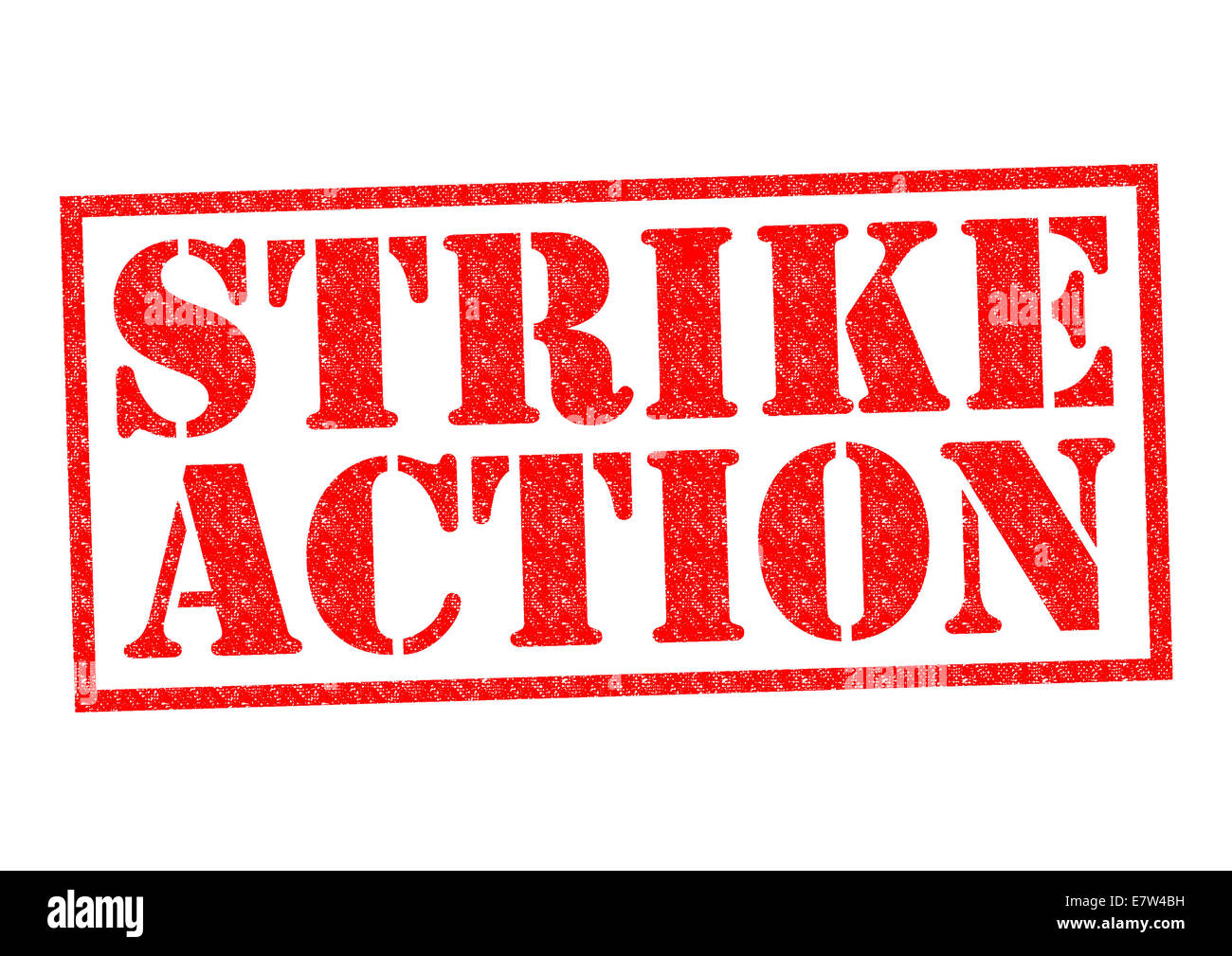 STRIKE ACTION red Rubber Stamp over a white background Stock Photo - Alamy
