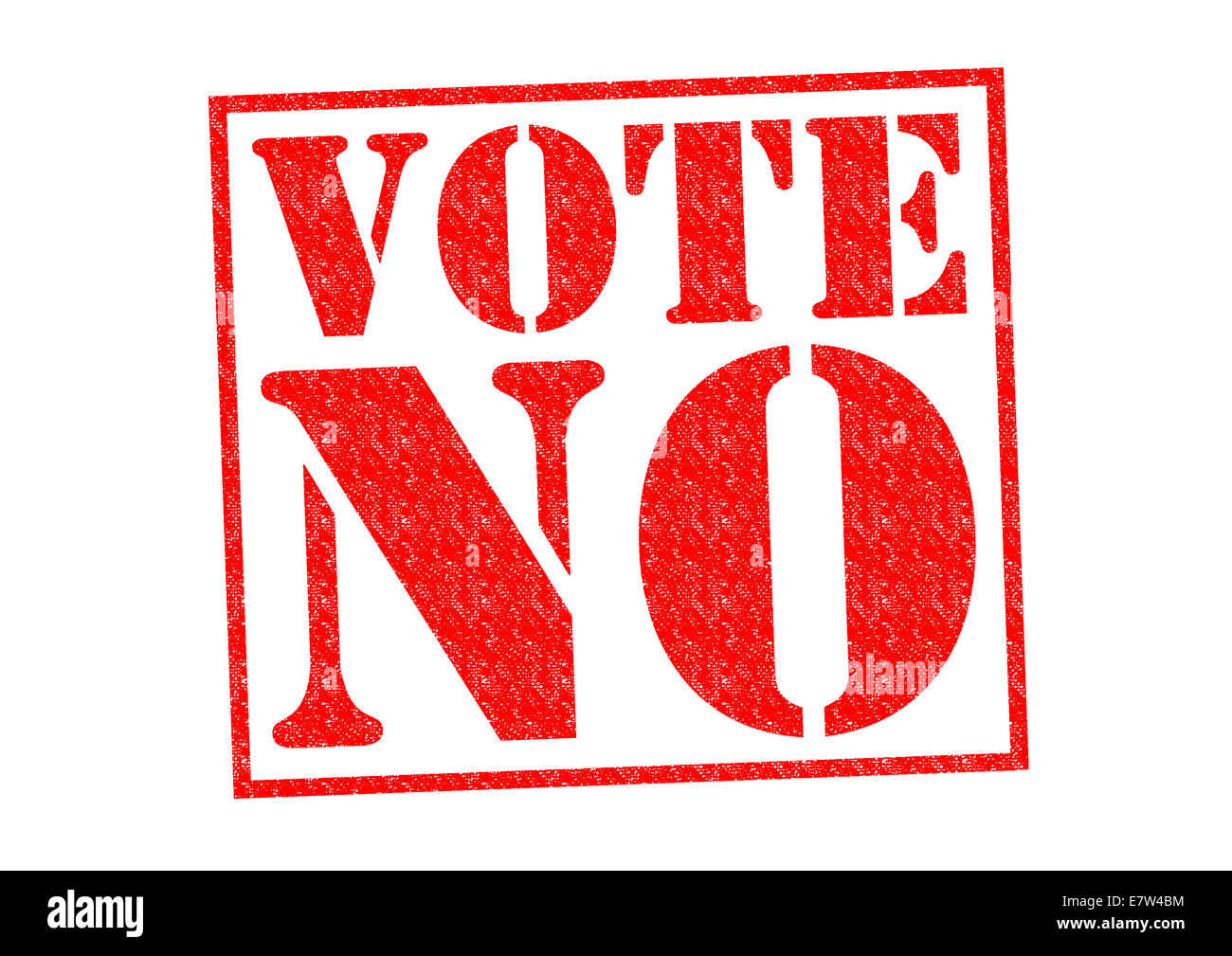 VOTE NO red Rubber Stamp over a white background Stock Photo - Alamy