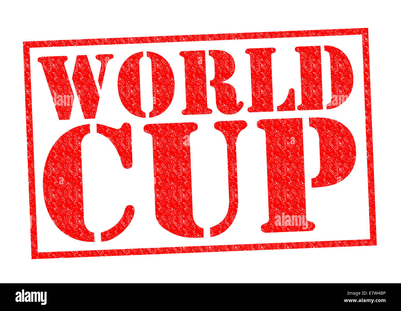 WORLD CUP red Rubber Stamp over a white background Stock Photo - Alamy
