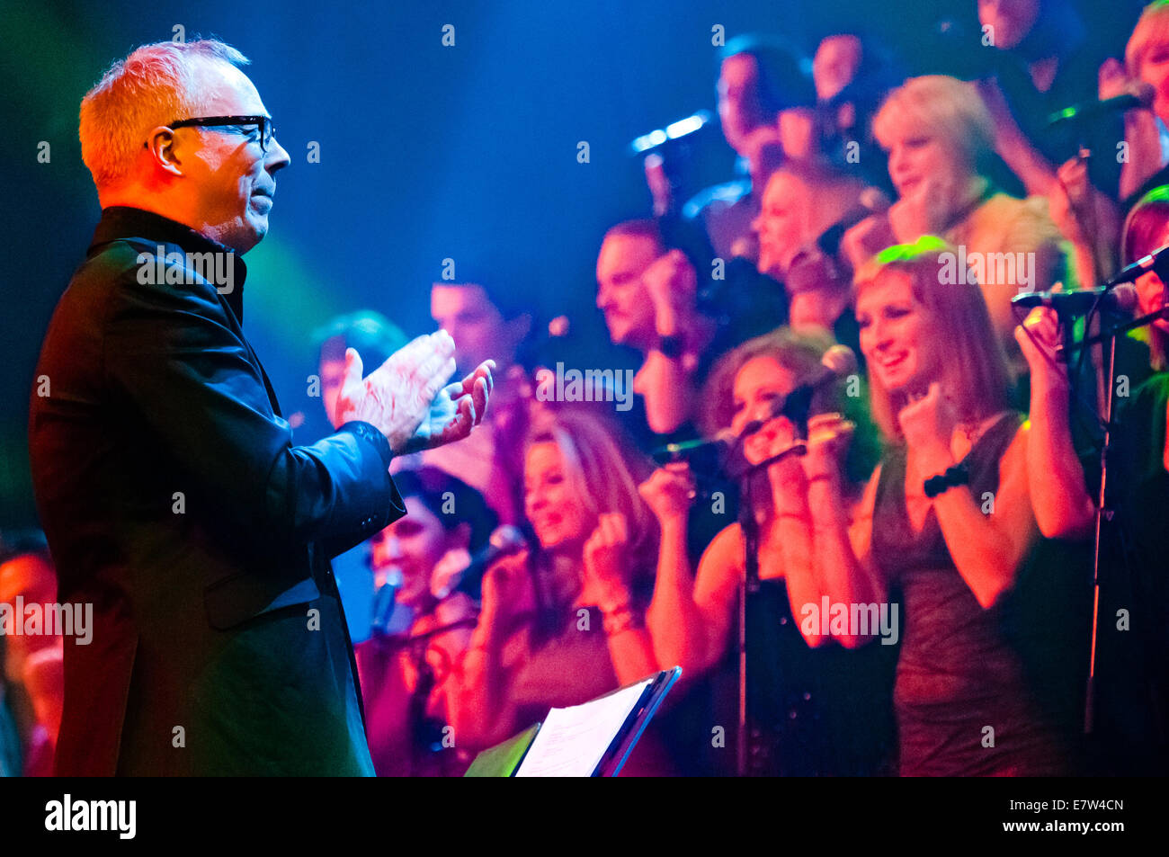Peder Karlsson, music director of Perpetuum Jazzile on stage at sold ...