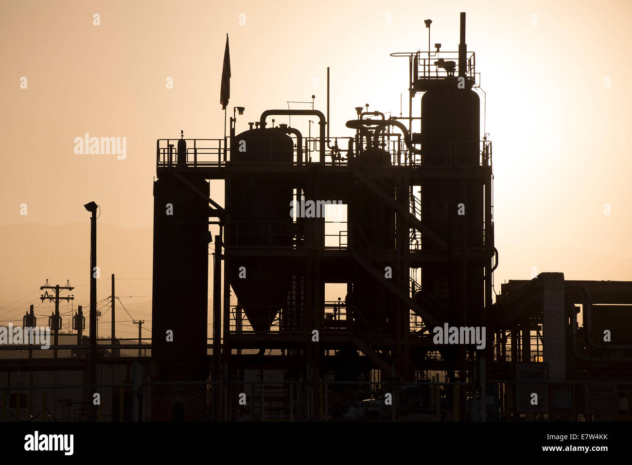 Oil Equipment Tanks Stock Photo - Alamy