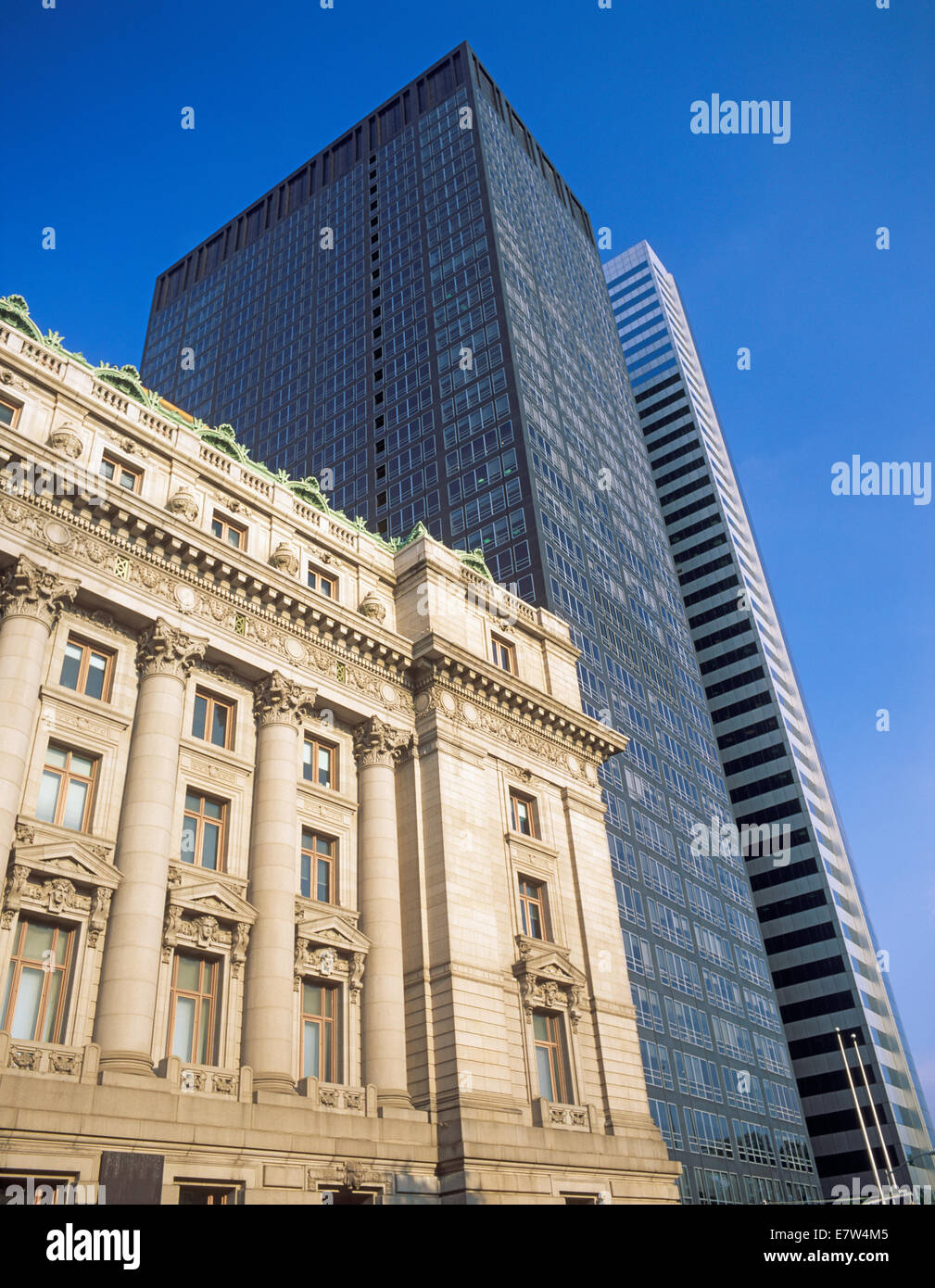NYC architecture - old and new Stock Photo - Alamy