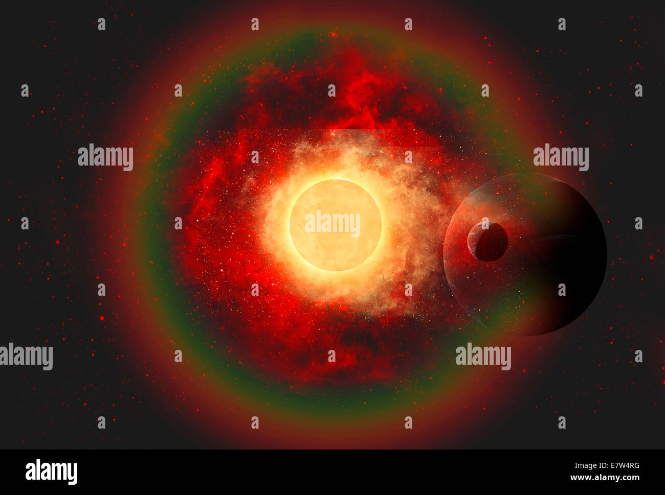 A Star Going Nova Stock Photo - Alamy