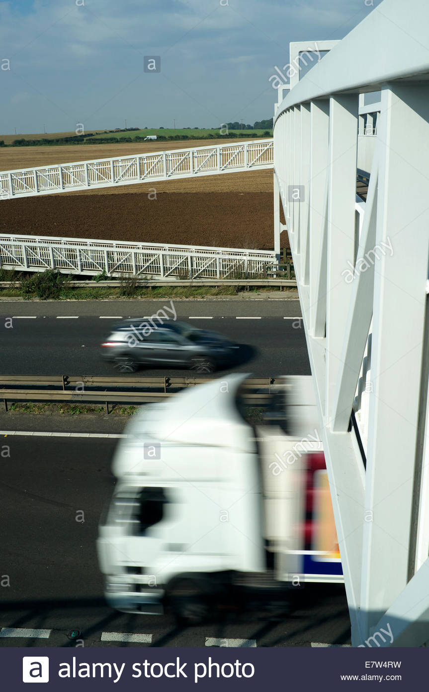 Bridge Over A Dual Carriageway High Resolution Stock Photography and ...