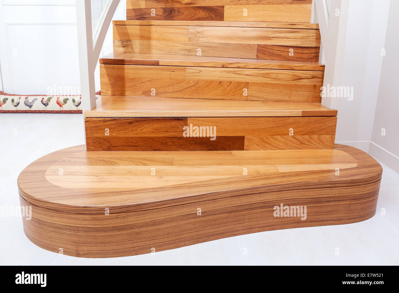 Interior wooden stairs Stock Photo - Alamy