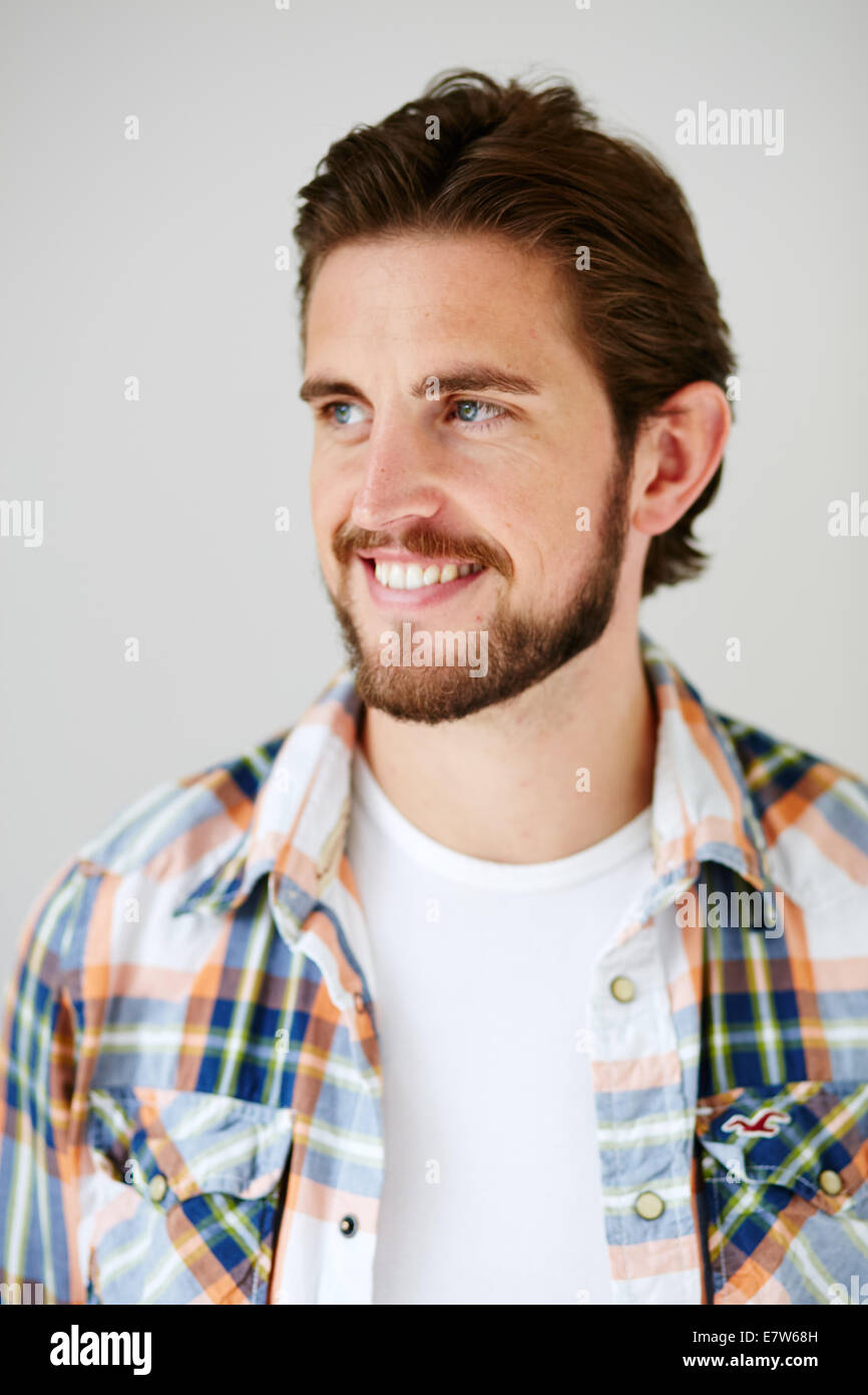 Male portrait smiling Stock Photo - Alamy Male portrait smiling Stock Photo - Alamy