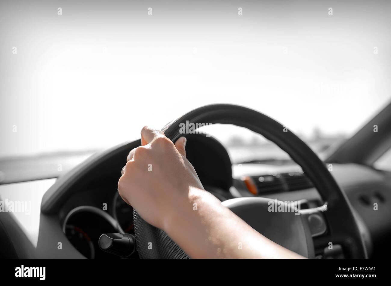 Woman parking car garage hi-res stock photography and images - Alamy