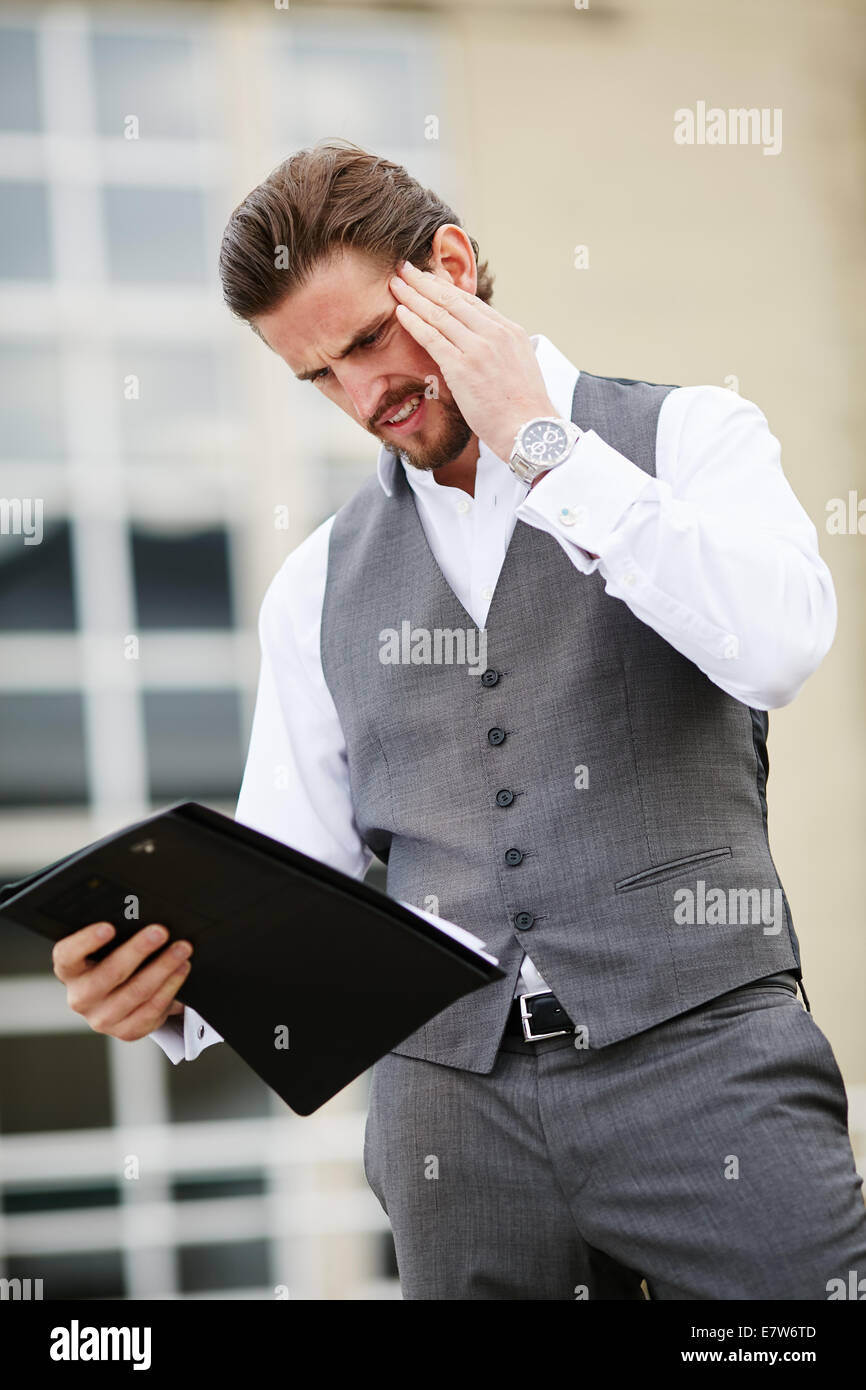 Businessman isolated stress hi-res stock photography and images - Alamy