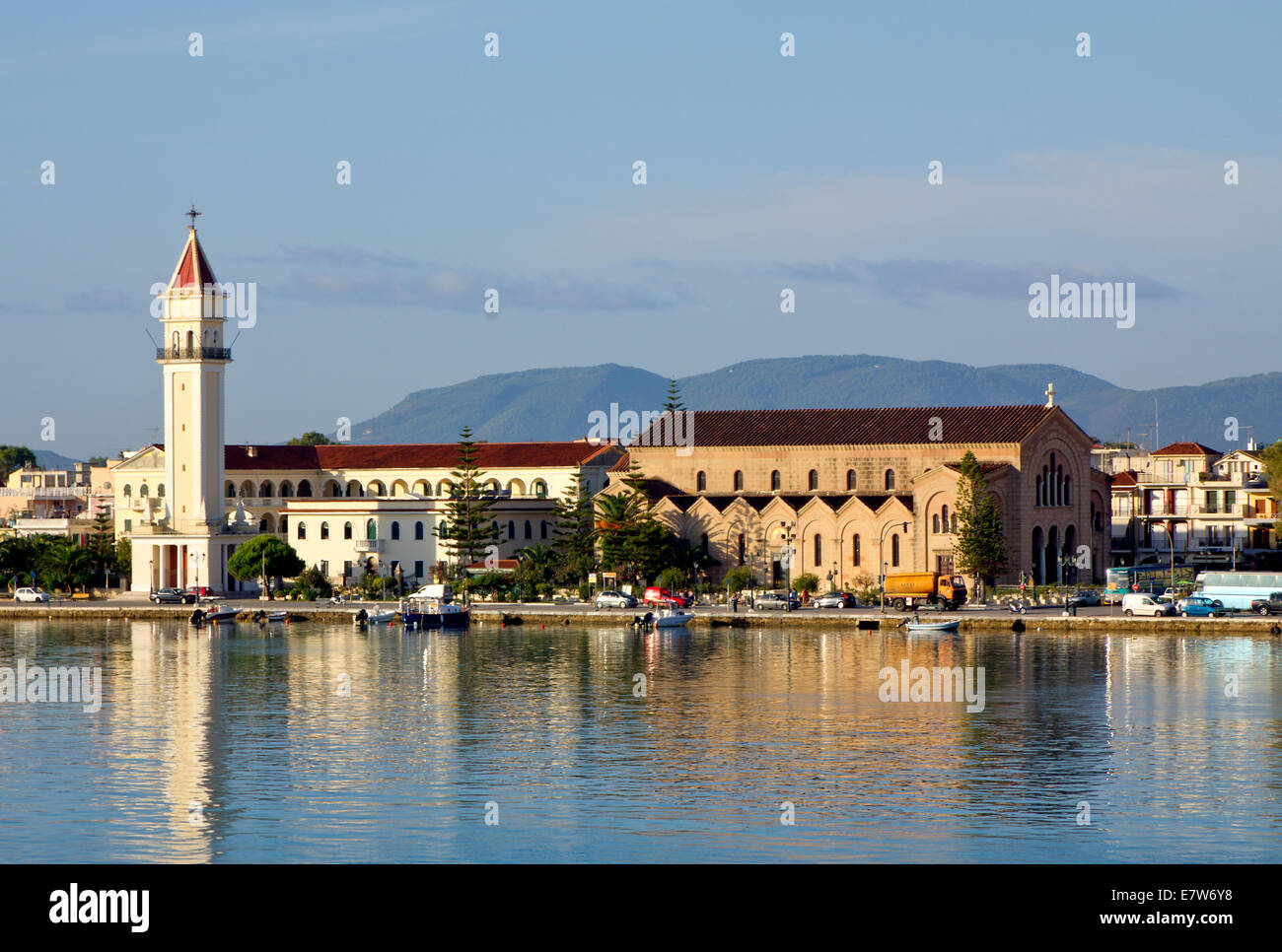 Zanti Harbour, Zakynthos, Port Stock Photo - Alamy